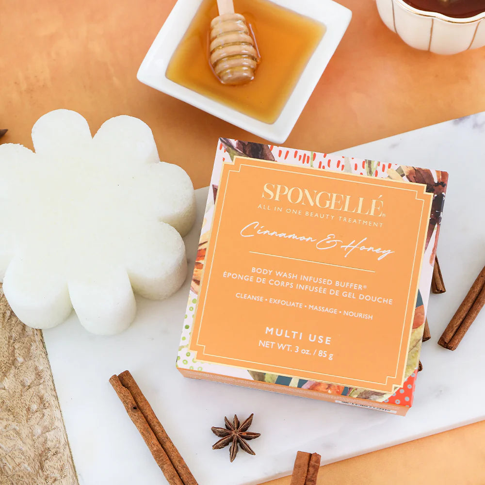 Spongellé Cinnamon & Honey Body Wash Infused Buffer – The Collective Redlands